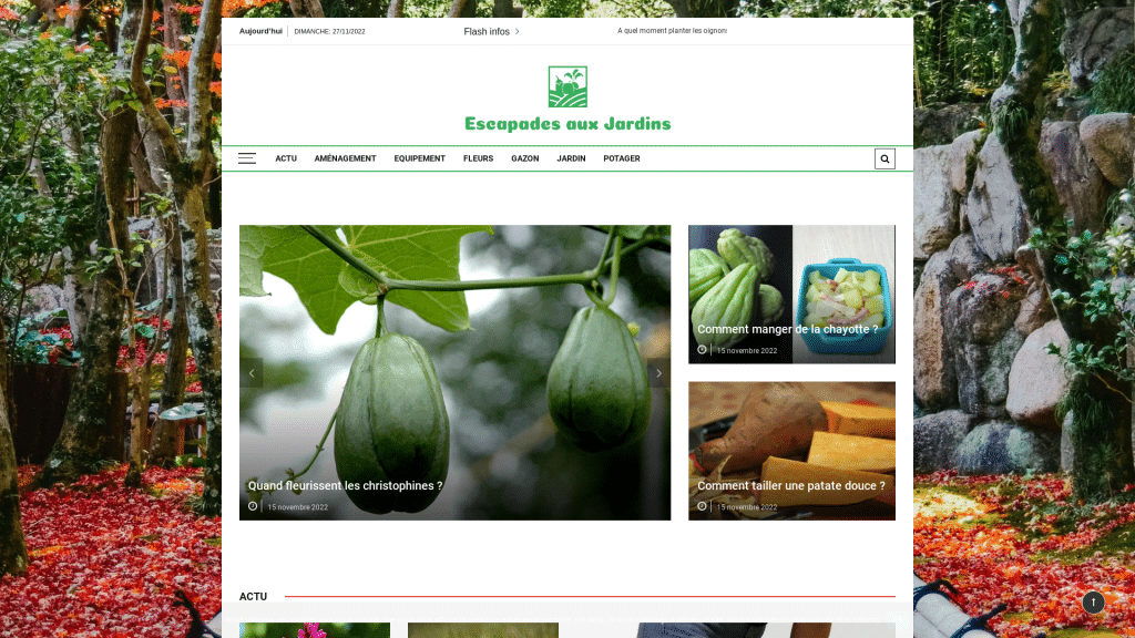 escapades-aux-jardins.fr - Meca Web Net